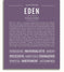 Eden (male) | Name Art Print – Name Stories