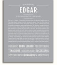 Edgar | Name Art Print – Name Stories