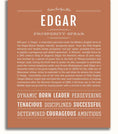 Edgar | Name Art Print – Name Stories