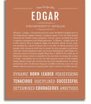 Edgar | Name Art Print – Name Stories