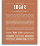 Edgar | Name Art Print – Name Stories