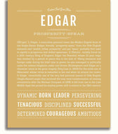 Edgar | Name Art Print – Name Stories