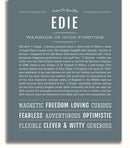 Edie | Name Art Print – Name Stories