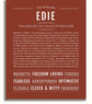 Edie | Name Art Print – Name Stories