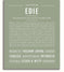 Edie | Name Art Print – Name Stories