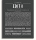 Edith | Name Art Print – Name Stories