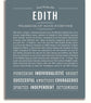Edith | Name Art Print – Name Stories