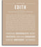 Edith | Name Art Print – Name Stories