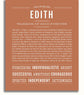 Edith | Name Art Print – Name Stories