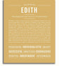 Edith Personalized Name Meaning Art Prints – Name Stories