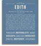 Edith | Name Art Print – Name Stories
