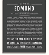 Edmund | Name Art Print – Name Stories