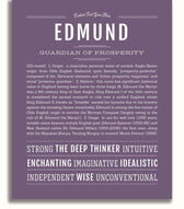 Edmund | Name Art Print – Name Stories