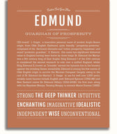 Edmund | Name Art Print – Name Stories