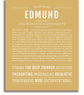 Edmund Personalized Name Meaning Art Prints – Name Stories