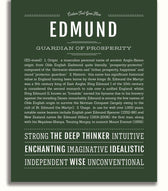 Edmund | Name Art Print – Name Stories