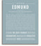 Edmund | Name Art Print – Name Stories