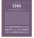 Edna | Name Art Print – Name Stories