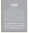 Edna | Name Art Print – Name Stories