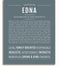 Edna | Name Art Print – Name Stories