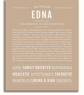 Edna | Name Art Print – Name Stories