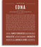 Edna Personalized Name Meaning Art Prints – Name Stories