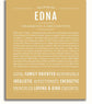 Edna | Name Art Print – Name Stories