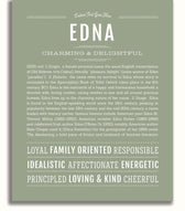 Edna | Name Art Print – Name Stories