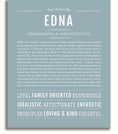 Edna | Name Art Print – Name Stories