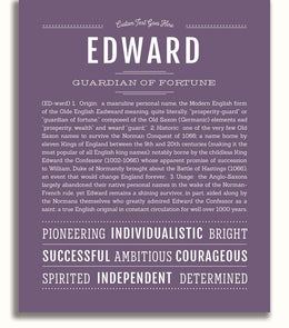 Edward | Name Art Print – Name Stories