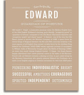 Edward | Name Art Print – Name Stories