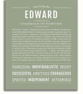 Edward | Name Art Print – Name Stories