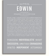 Edwin | Name Art Print – Name Stories