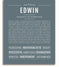 Edwin | Name Art Print – Name Stories
