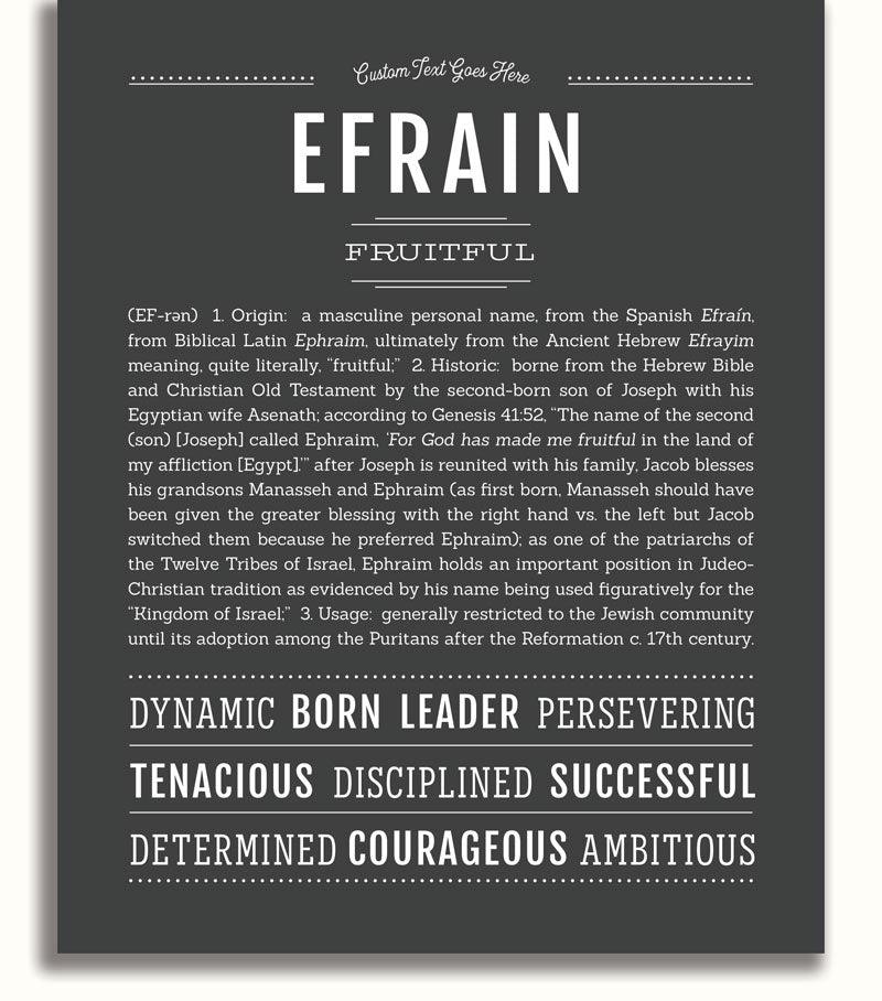 Efrain | Name Art Print – Name Stories