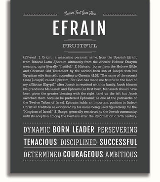Efrain | Name Art Print – Name Stories