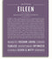 Eileen Personalized Name Meaning Art Prints – Name Stories