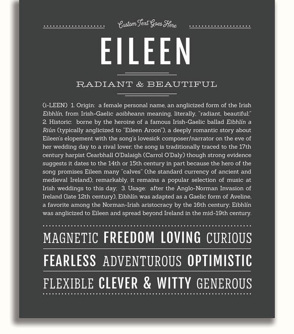 Eileen | Name Art Print – Name Stories