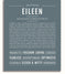 Eileen Personalized Name Meaning Art Prints – Name Stories