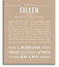 Eileen | Name Art Print – Name Stories