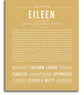 Eileen Personalized Name Meaning Art Prints – Name Stories