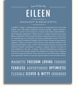 Eileen | Name Art Print – Name Stories