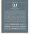 Ela | Name Art Print – Name Stories