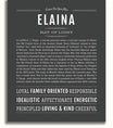 Elaina | Name Art Print – Name Stories