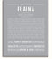 Elaina Personalized Name Meaning Art Prints – Name Stories