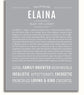 Elaina | Name Art Print – Name Stories