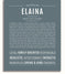Elaina | Name Art Print – Name Stories