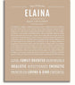 Elaina | Name Art Print – Name Stories