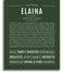 Elaina | Name Art Print – Name Stories