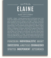 Elaine | Name Art Print – Name Stories